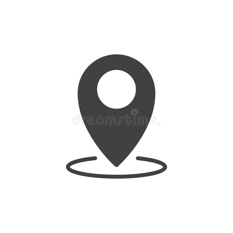 Location Pin Icon Vector, Map Pointer Filled Flat Sign, Solid Pictogram ...