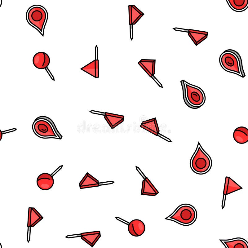 Location Pin Map Point Seamless Pattern Vector Stock Vector ...