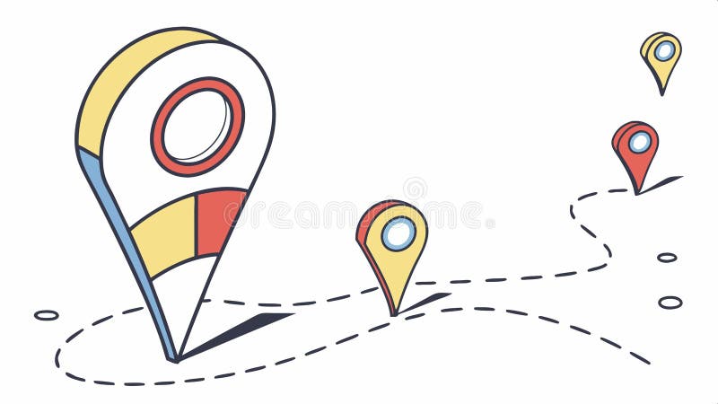Location Pin with Map Pointers, Travel and Navigation Themed Designs ...