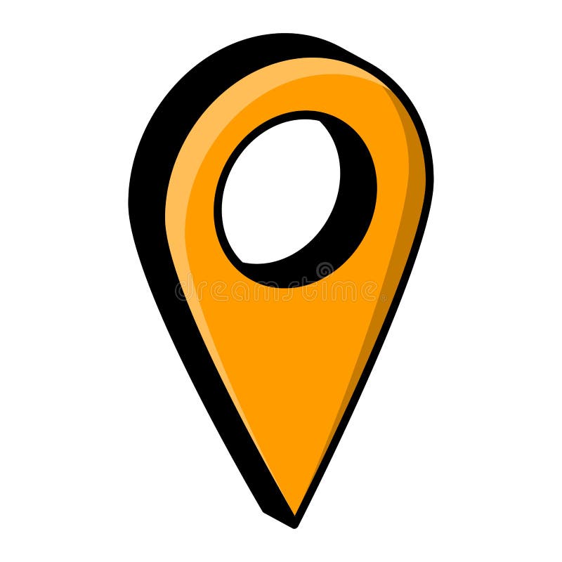 Location Pin For Map Vector Design Isolated On White Stock Vector ...