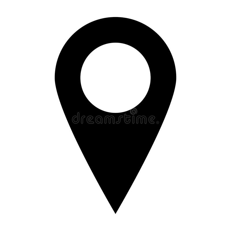 Location Pin for Map Vector Design Isolated on White Stock Vector ...
