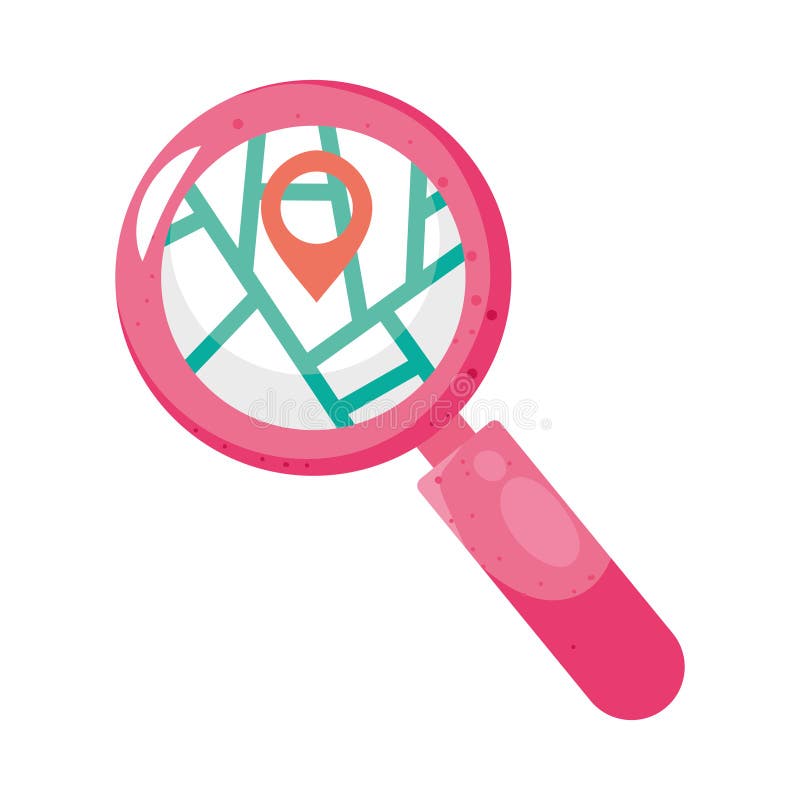 Location pin with map stock vector. Illustration of marker - 273159320