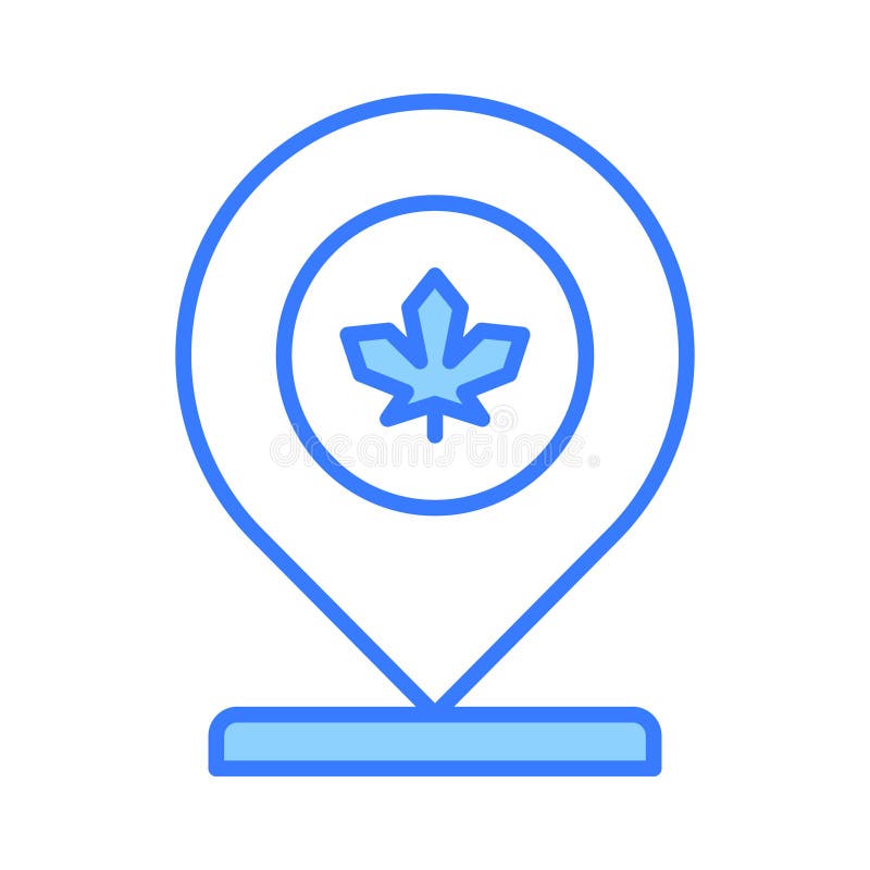 Location Pin with Maple Leaf, Icon of Canadian Location in Modern Style ...