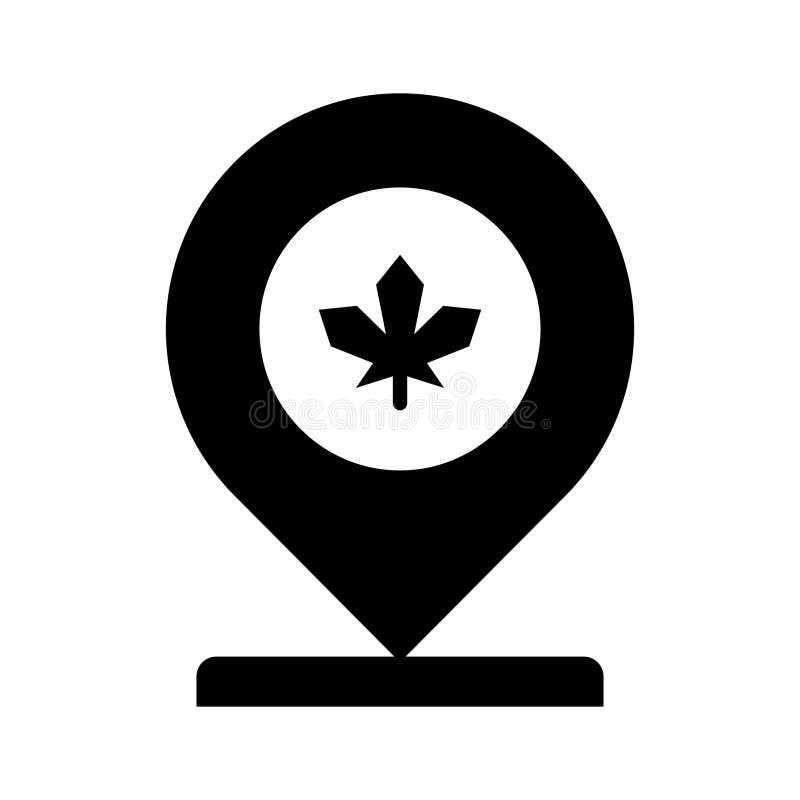 Location Pin with Maple Leaf, Icon of Canadian Location in Modern Style ...