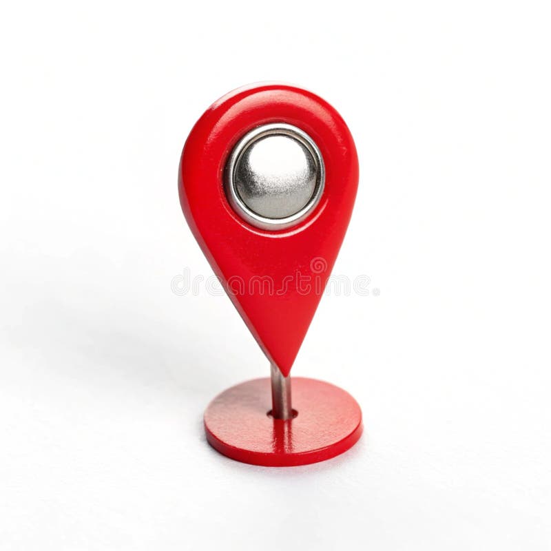 Location Pin Mark on White Background Stock Illustration - Illustration ...