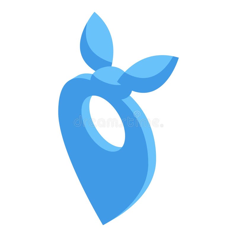 Location Pin Pointing with Bandana Representing Secret Spot Stock ...