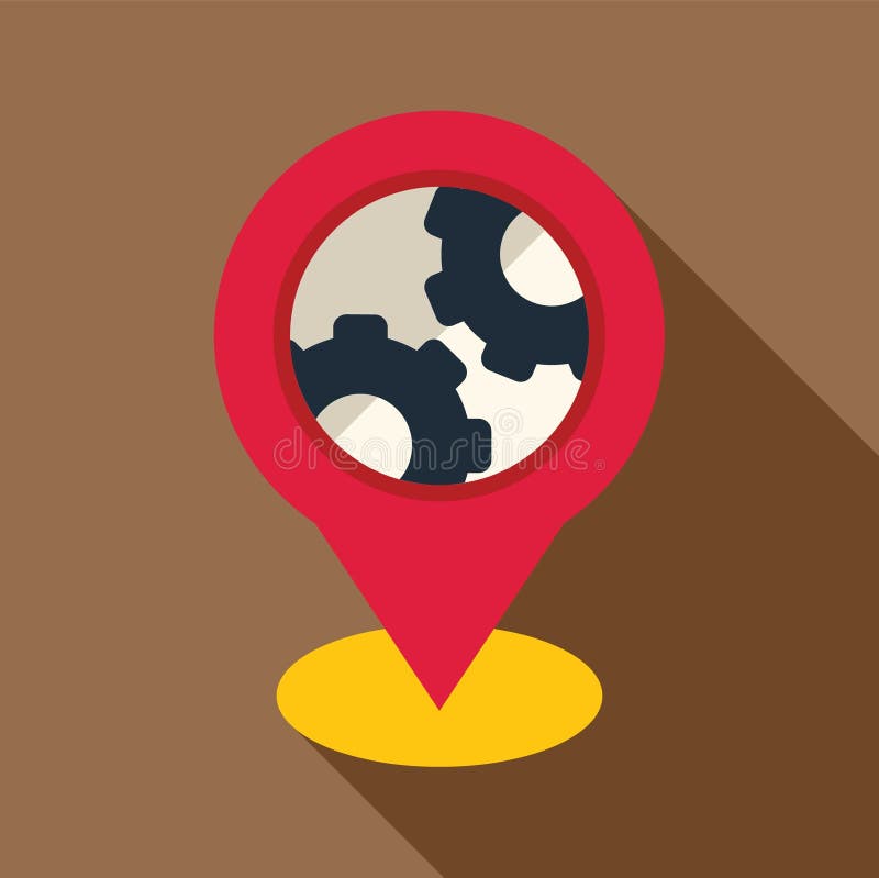 Location Pin Pointing Location of Engineering and Industry with ...