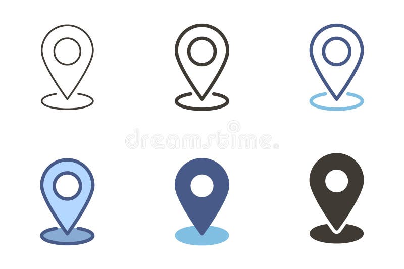 Location Pin Vector Icon. GPS, Map, Place Stock Vector - Illustration ...
