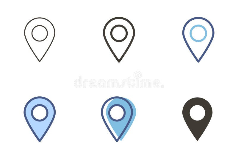 Location Pin Vector Icon. Map, GPS, Navigation Stock Vector ...
