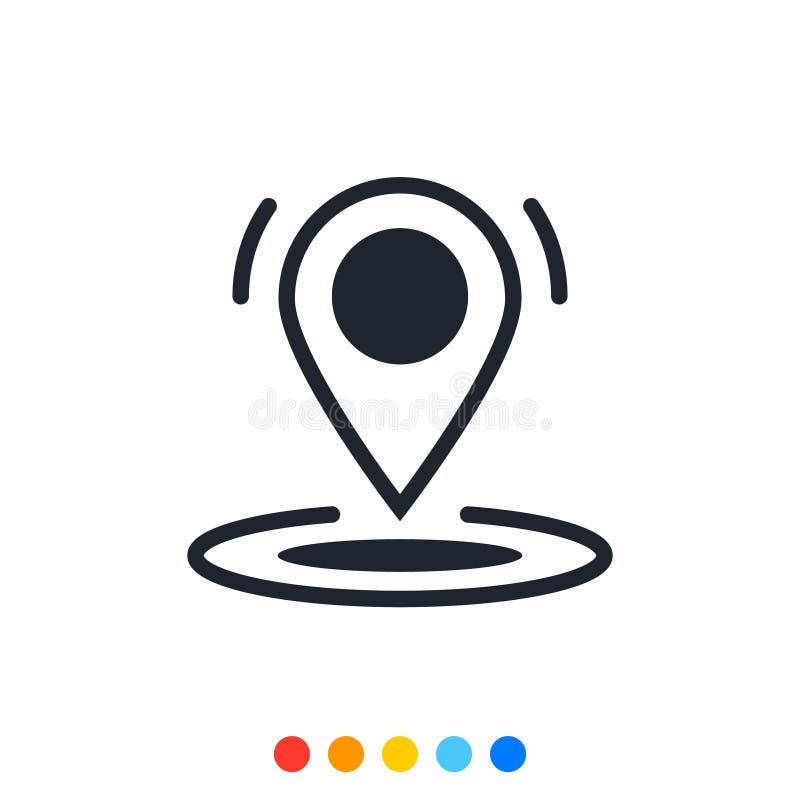 Location Point Icon,Vector and Illustration Stock Vector - Illustration ...