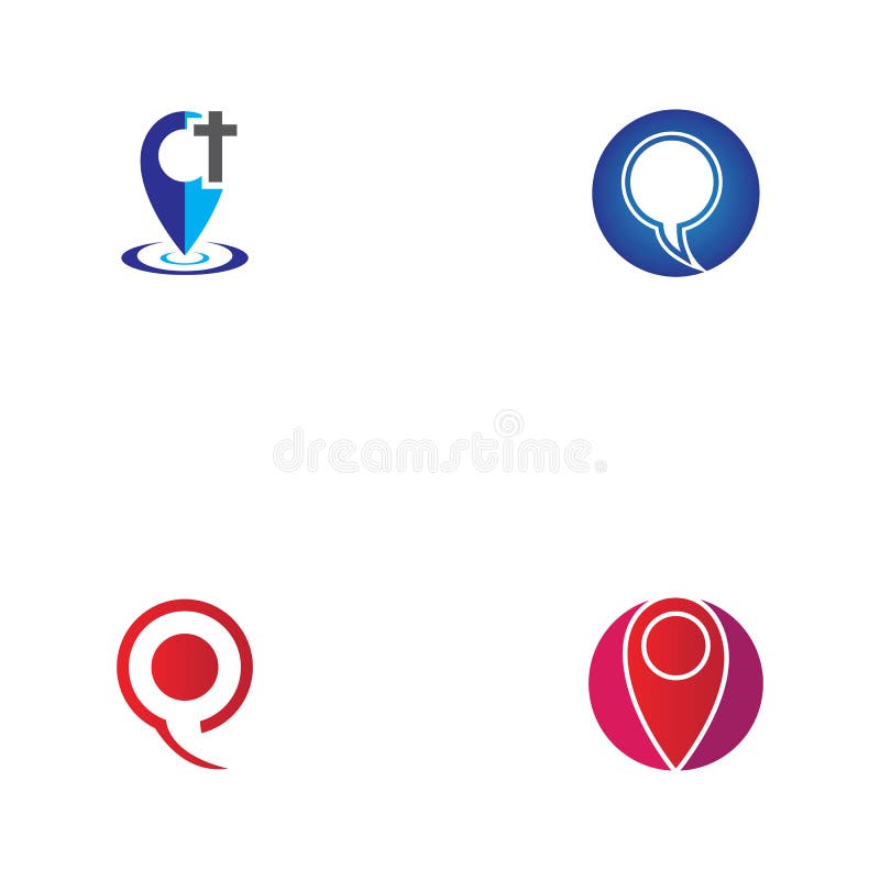 Location point Logo design stock vector. Illustration of circle - 158292886