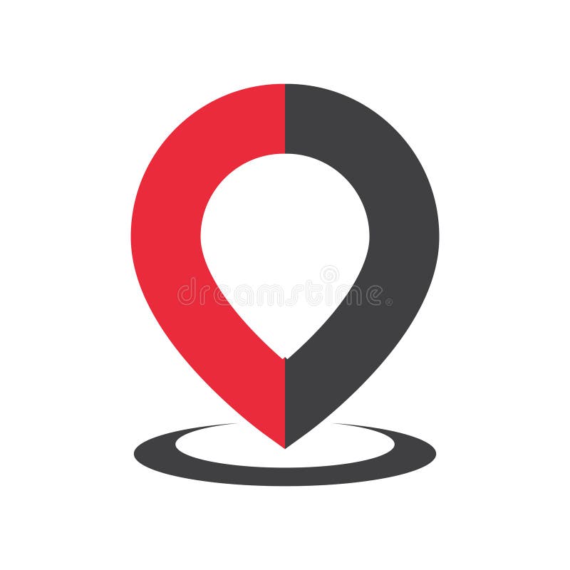 Location Point Logo Template Stock Illustration - Illustration of ...