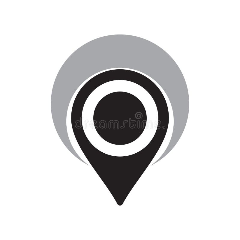 Location Point Logo Template Stock Illustration - Illustration of ...