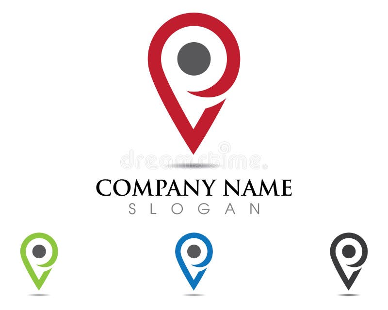 Geo Map Point Location Logo Pin City Locator Gps Stock Vector ...
