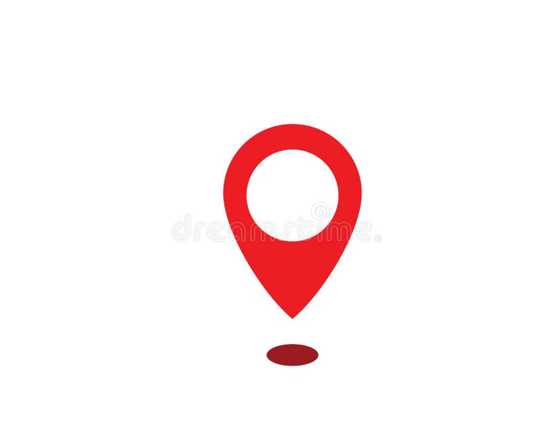 Location Point Logo Vector Illustration Stock Vector - Illustration of ...