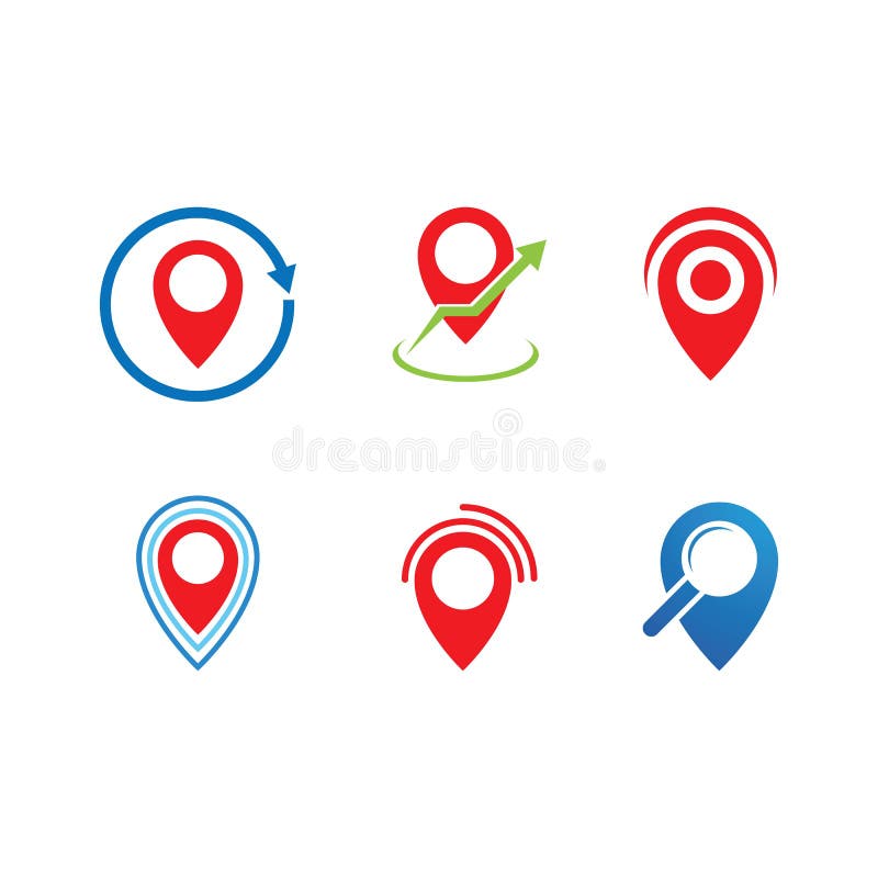 Location point Logo vector stock vector. Illustration of circle - 155543748