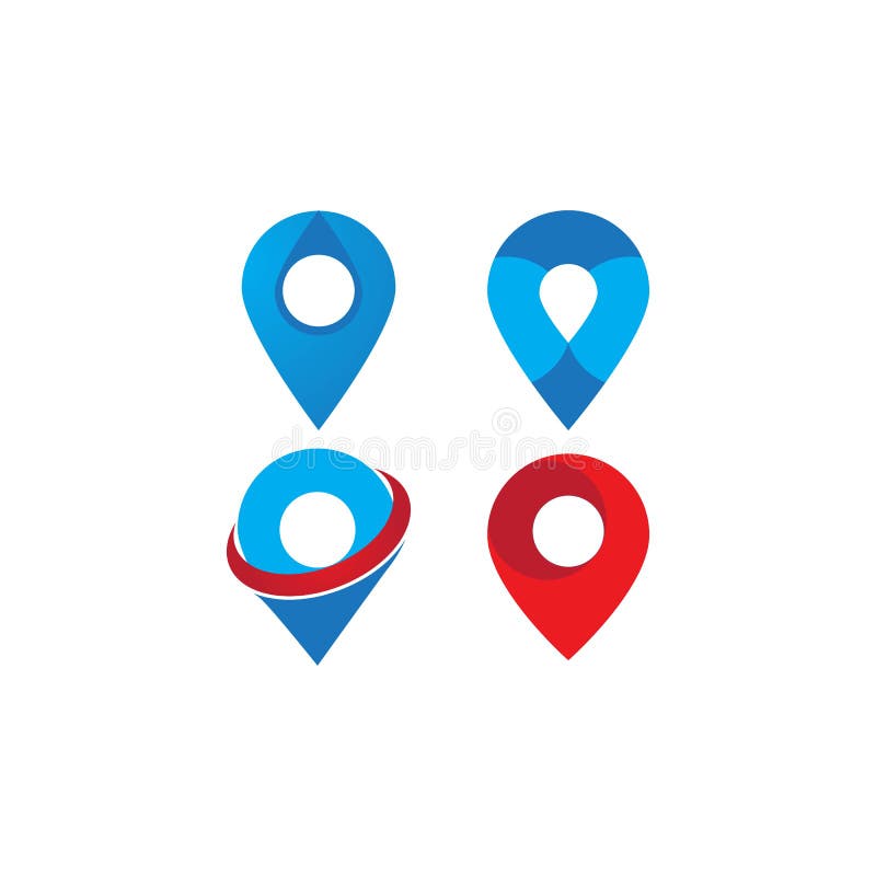Location point Logo stock vector. Illustration of design - 176995559