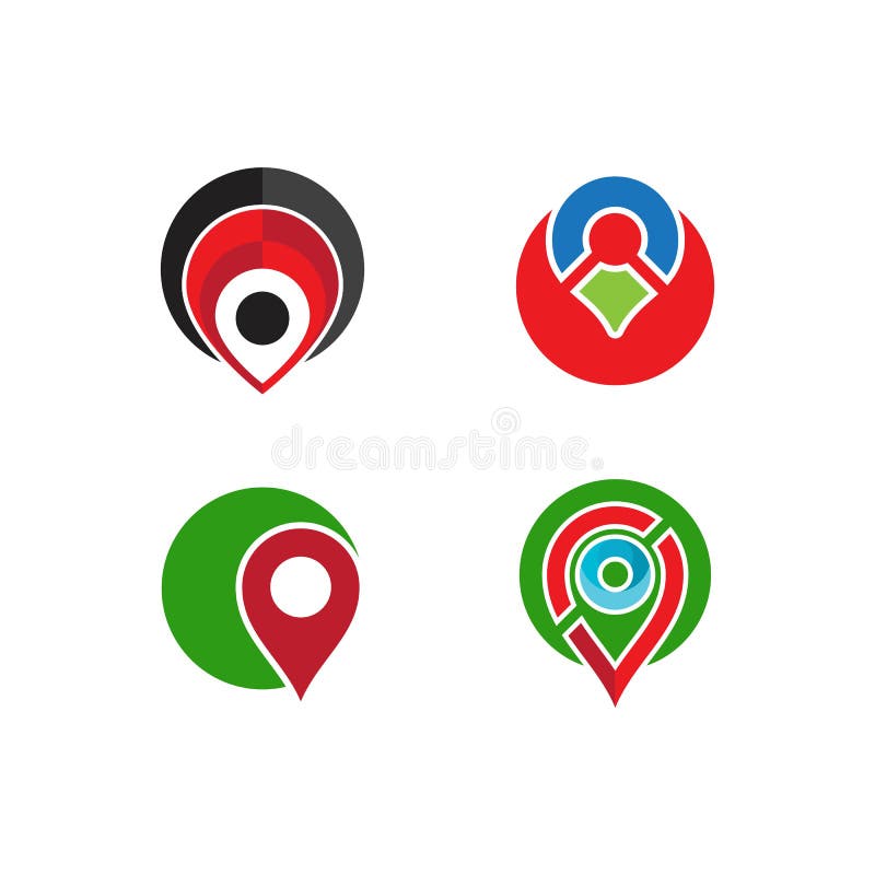 Location point Logo stock vector. Illustration of place - 189676150