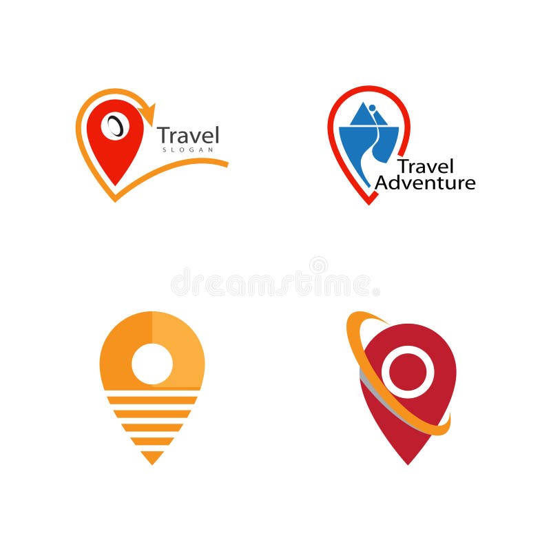 Location Point Logo Vector Template Stock Illustration - Illustration ...