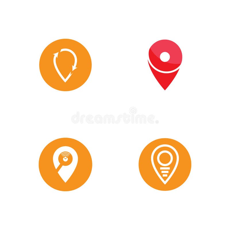 Location Point Logo Vector Template Stock Illustration - Illustration ...