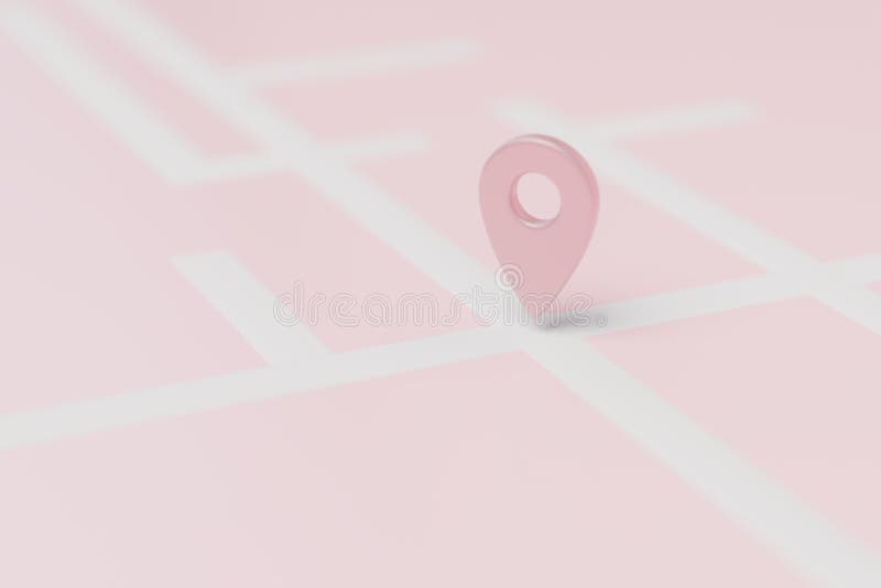 The Location Point of Pastel Color Indicated on the Map. Copy Paste ...