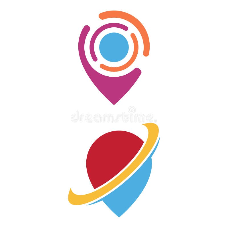 Location Point Sign and Symbol Logo Vector Template Stock Vector ...