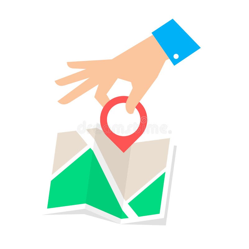 Location pointer stock vector. Illustration of element - 88440228