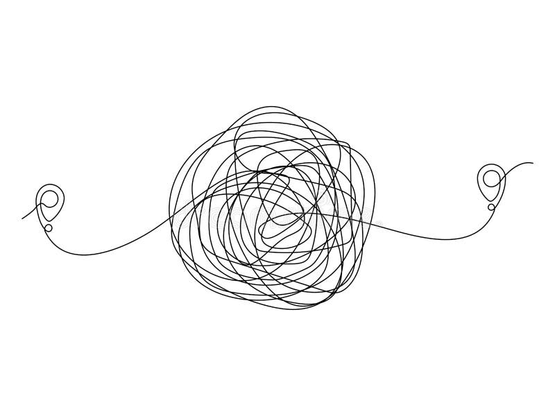 Difficult Continuous Line Drawing Stock Illustrations – 97 Difficult ...