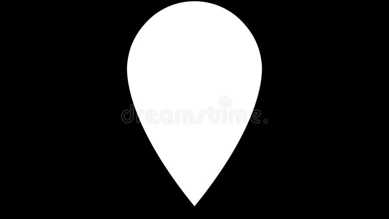 Location Pointer Icon. 4K Animation of the Pin Showing the GPS Location ...