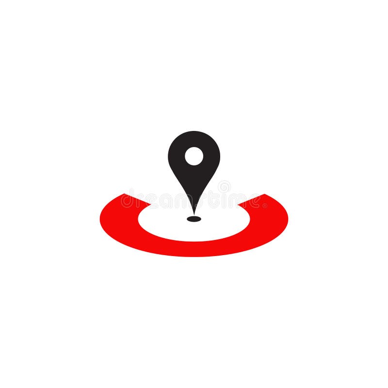 Location Pointer Icon Logo Design Vector Template Stock Illustration ...