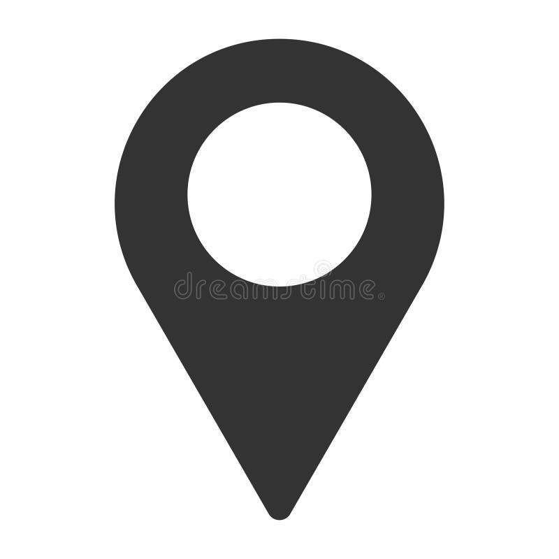 Location, pointer map icon stock vector. Illustration of marker - 232621014