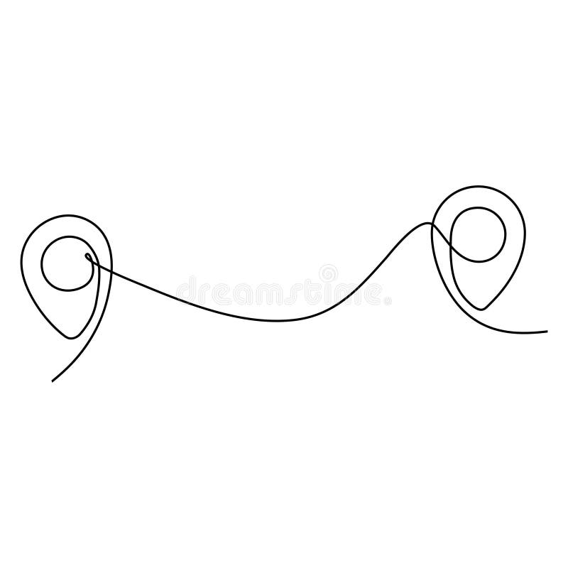 Gps Map Continuous Line Drawing Stock Illustrations – 58 Gps Map ...