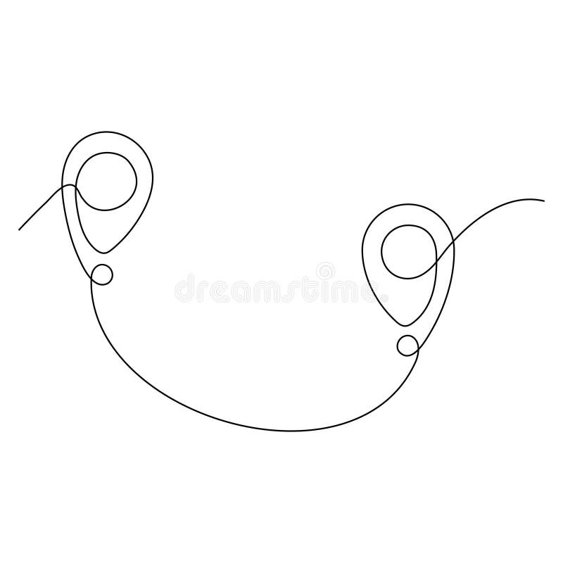 Gps Map Continuous Line Drawing Stock Illustrations – 58 Gps Map ...