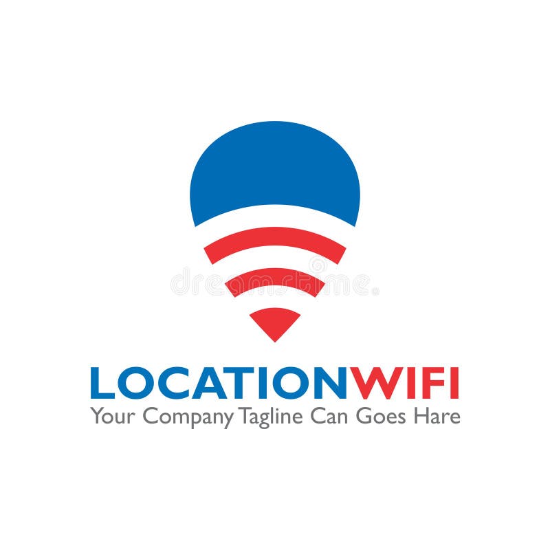 Location Remote Work Related Company Vector Logo Design Template Stock ...