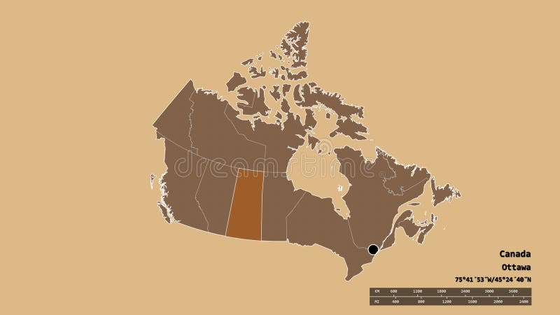 Location of Saskatchewan, Province of Canada,. Pattern Stock ...