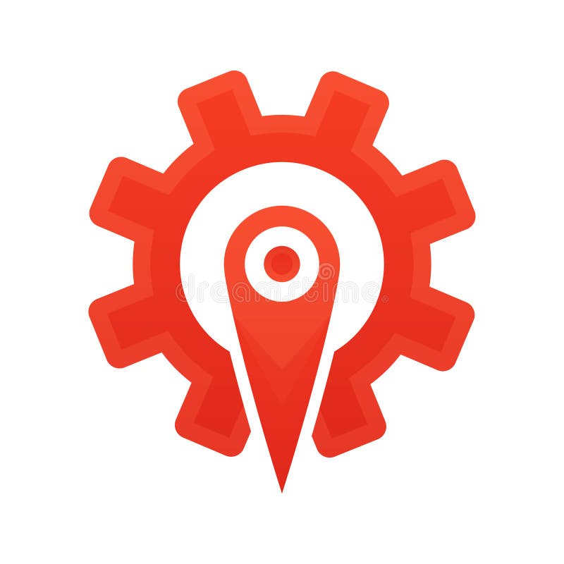 Location Service Logo Element Design Template Icon Stock Vector ...