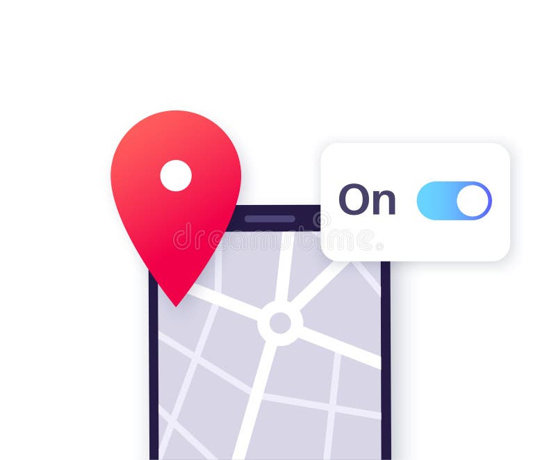 GPS activation toggle stock vector. Illustration of navigation - 271150070