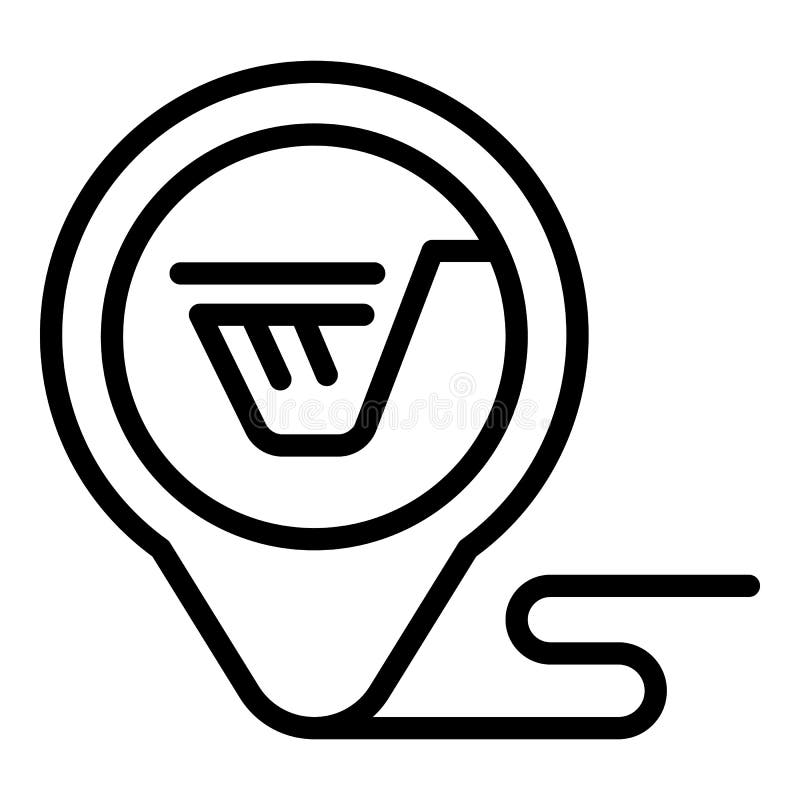 Key Point Location Icon Outline Vector. List Check Stock Vector ... Key Point Location Icon Outline Vector. List Check Stock Vector ...