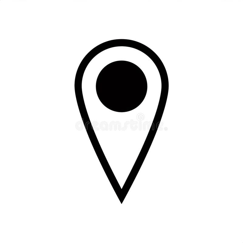 Location Symbol Indicating Place on Map for Gps Navigation Stock ...