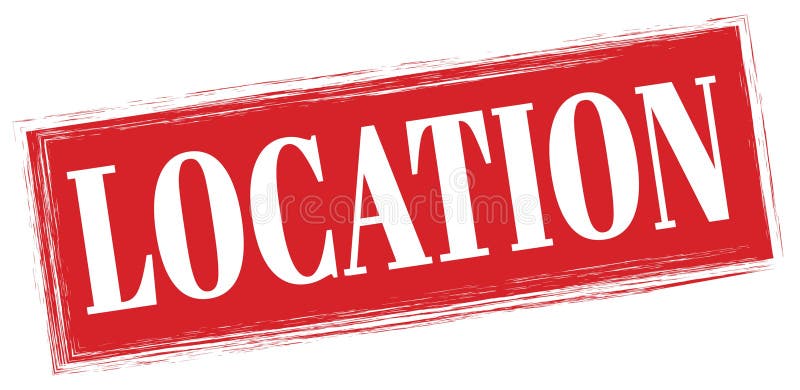 LOCATION Text Written on Red Stamp Sign Stock Illustration ...