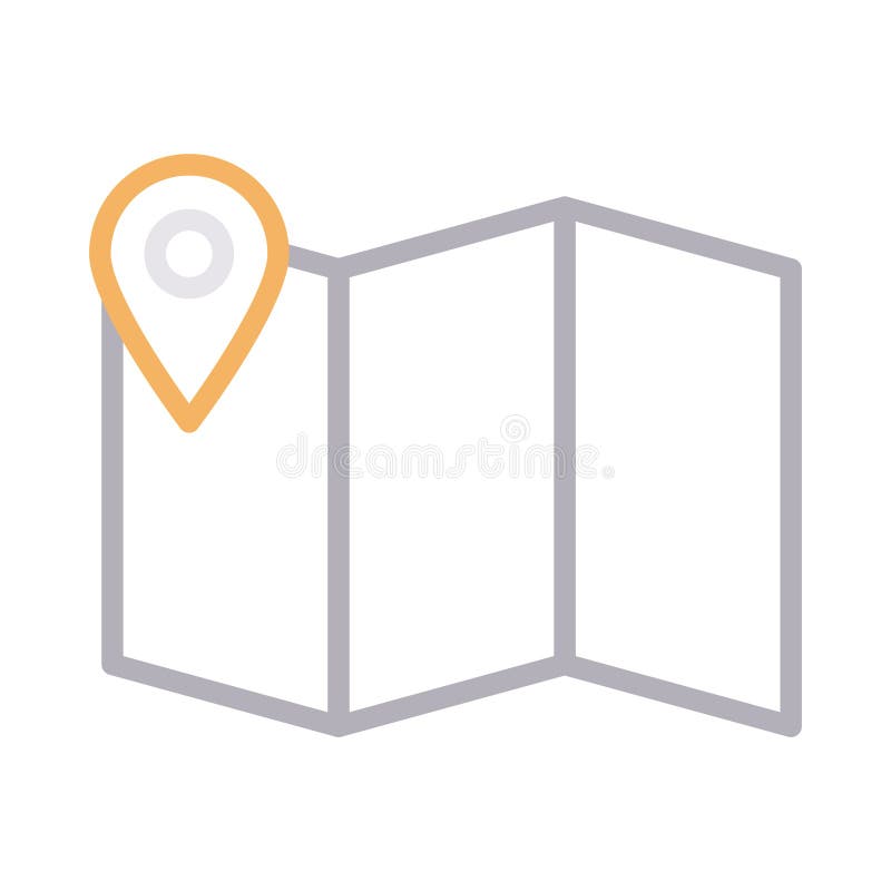 Location Vector Thin Line Icon Stock Vector - Illustration of location ...