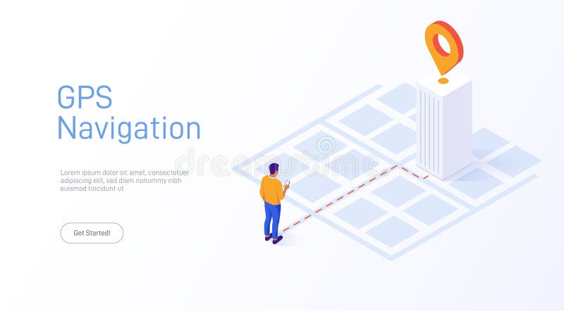 Location Tracking Concept Isometric Vector Illustration. Choosing ...