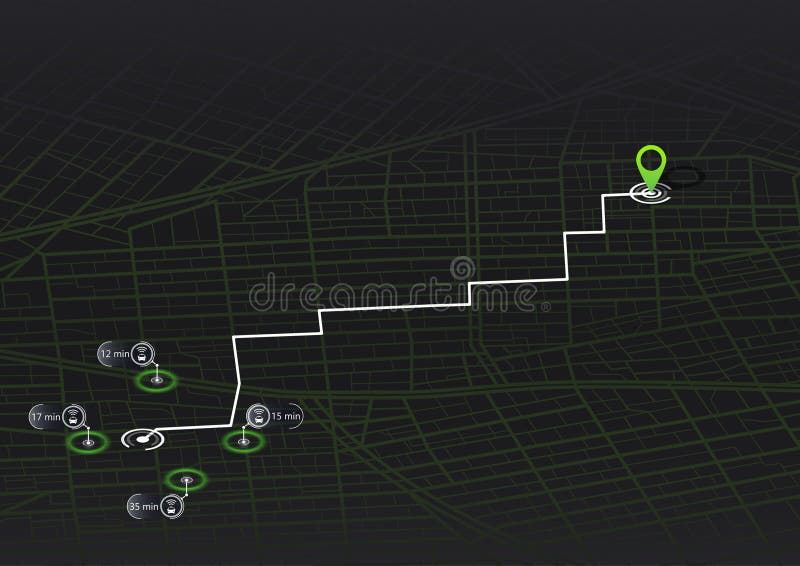 Location Tracks Dashboard. Navigation for Obtaining Data on Distance ...