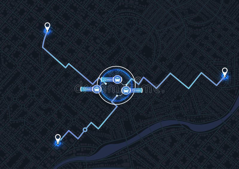 Location Tracks Dashboard. Navigation for Obtaining Data on Distance ...
