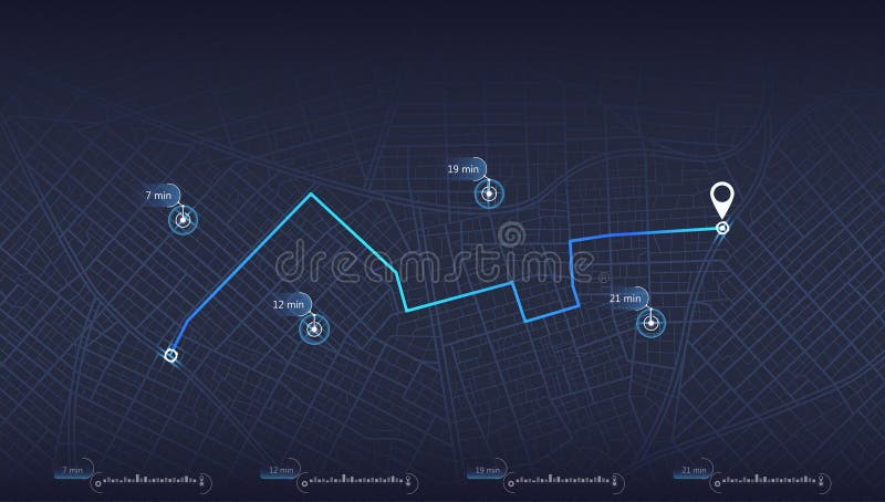 Location Tracks Dashboard. Navigation for Obtaining Data on Distance ...