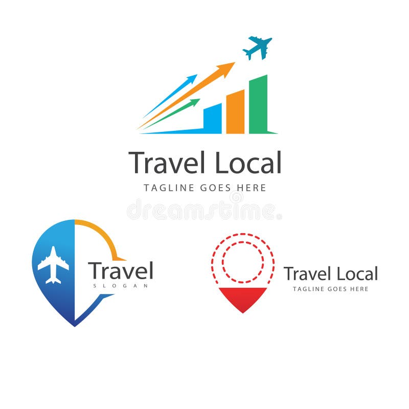 Location Travel Stylized Symbol and Logos Stock Vector - Illustration ...