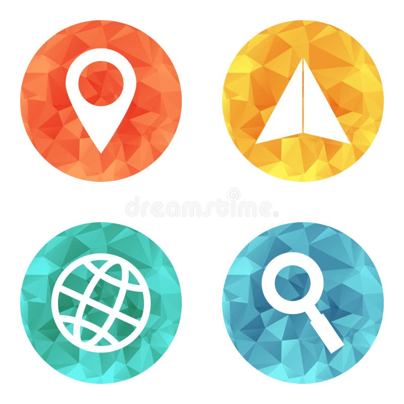 Location travelling icons stock vector. Illustration of star - 43764864