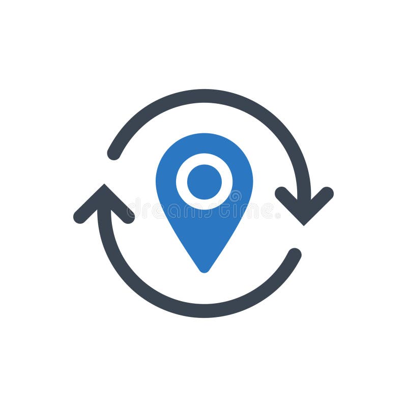 Location Update Icon stock vector. Illustration of vector - 361528720