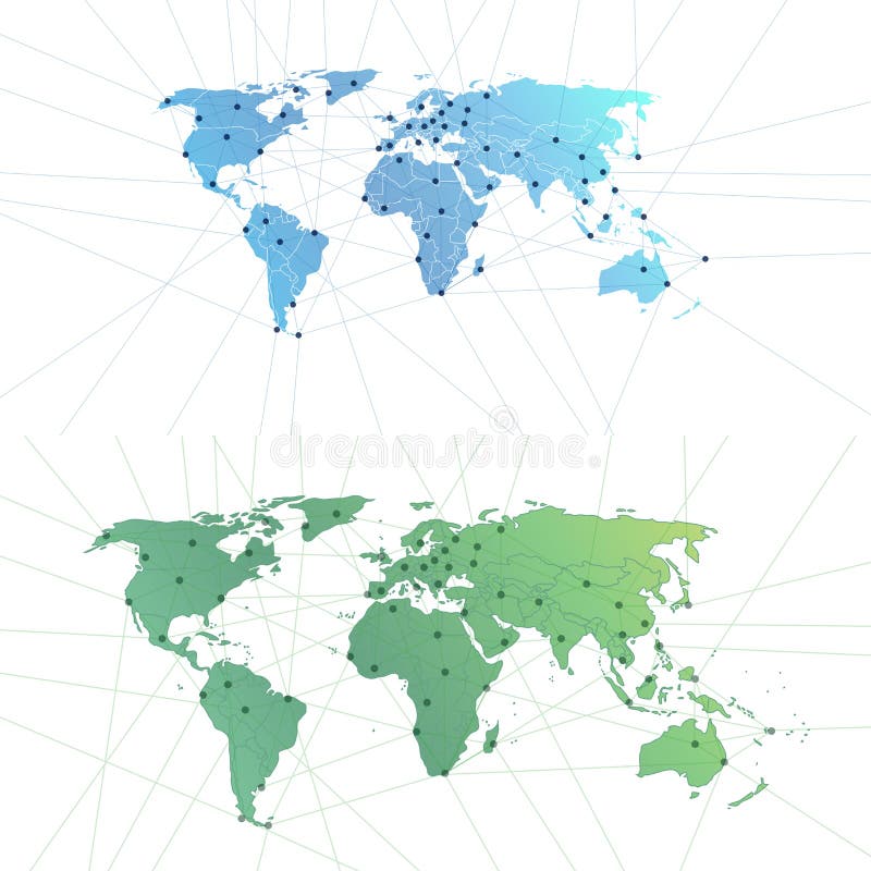 Location World Network White Background Stock Vector - Illustration of ...