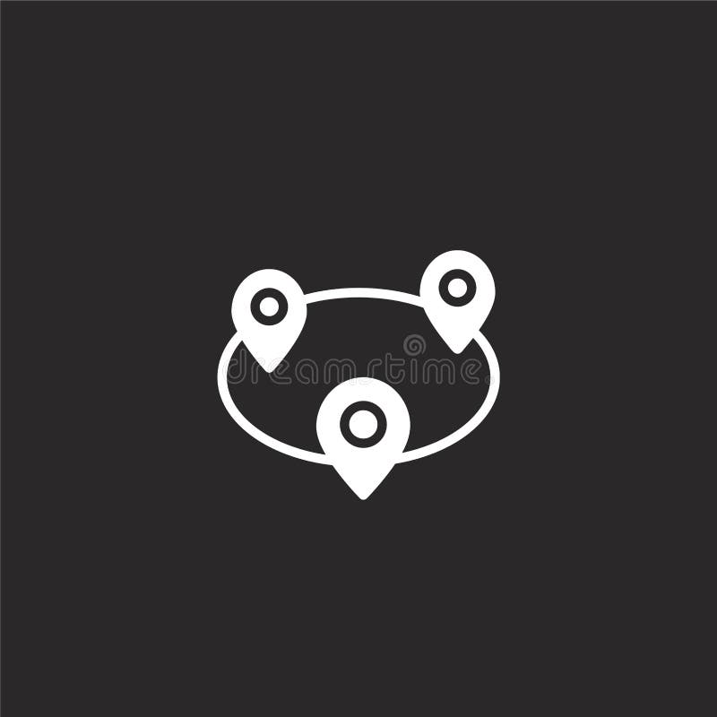 Locations Icon. Filled Locations Icon for Website Design and Mobile ...